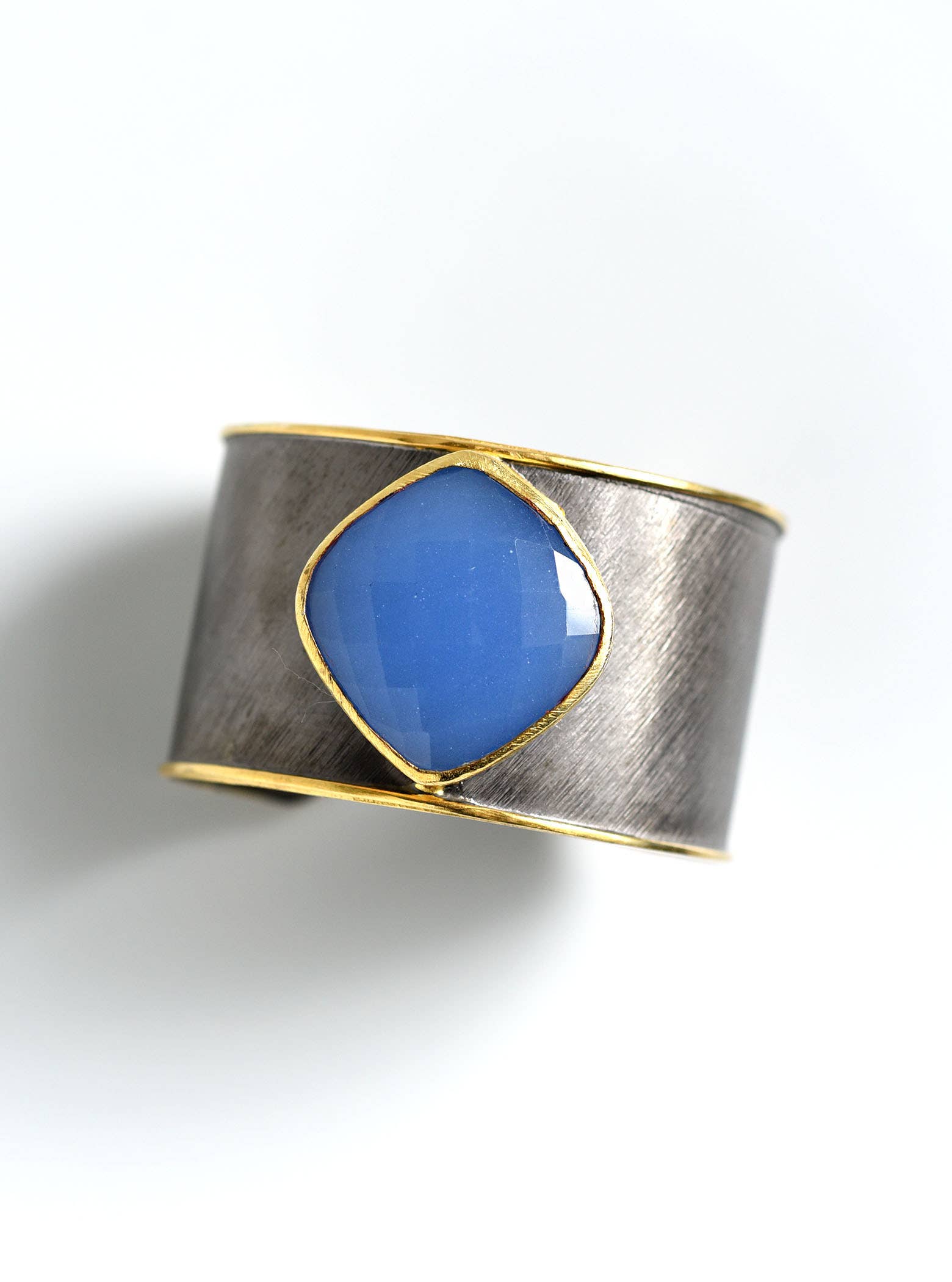 Adjustable Two Tone Stone Cuff Bangle – Beech Tree Jewelry LLC