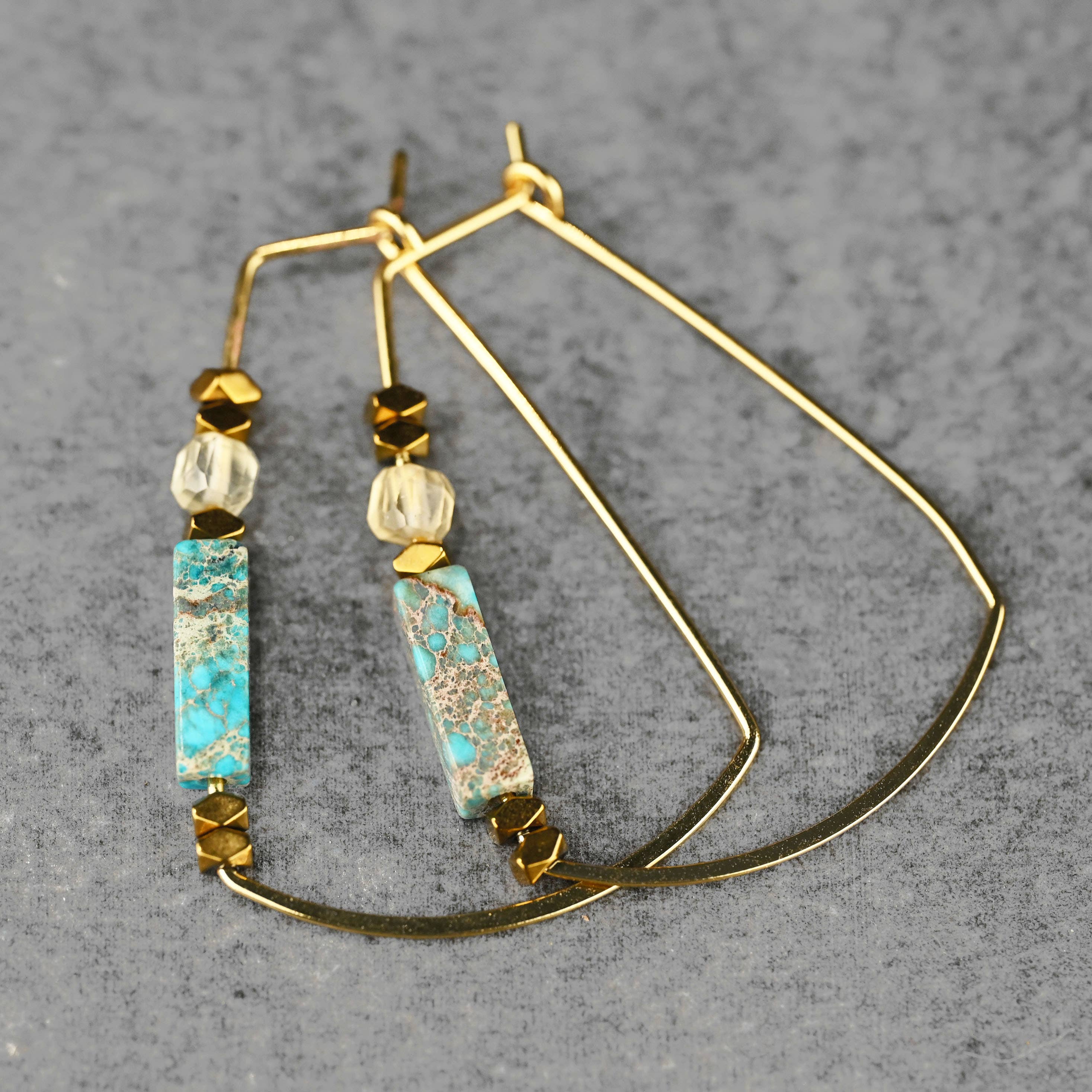 Modern Trapezoid Wire Earrings – Beech Tree Jewelry LLC